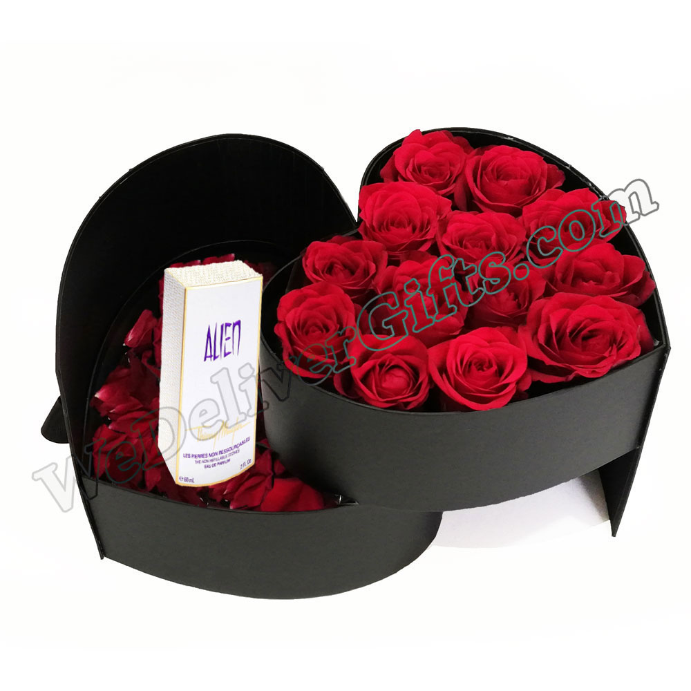 A Surprise ALIEN Perfume in the heart Box | WeDeliverGifts